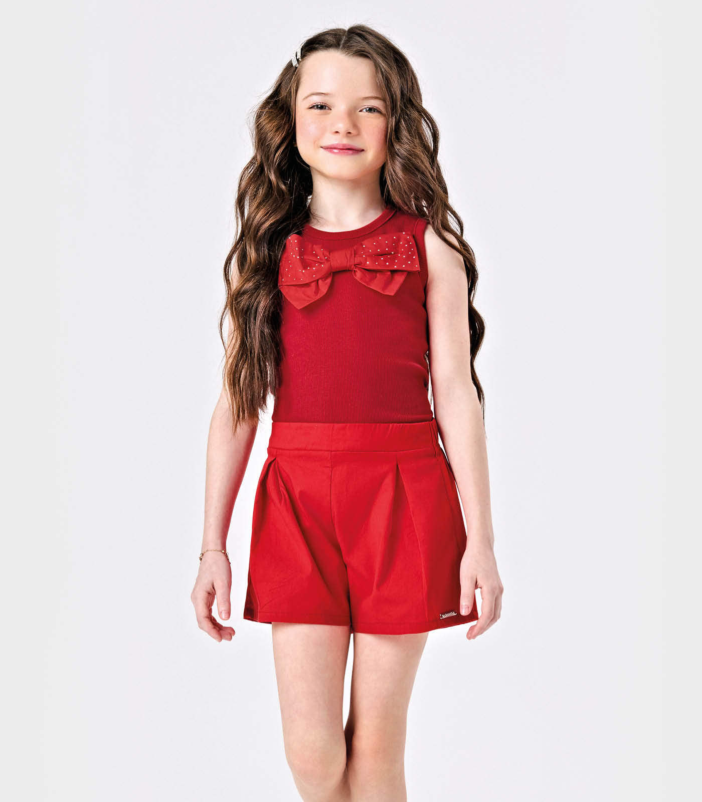 Conjunto Infantil Regata Laço E Shorts Trick Nick | ROVITEX