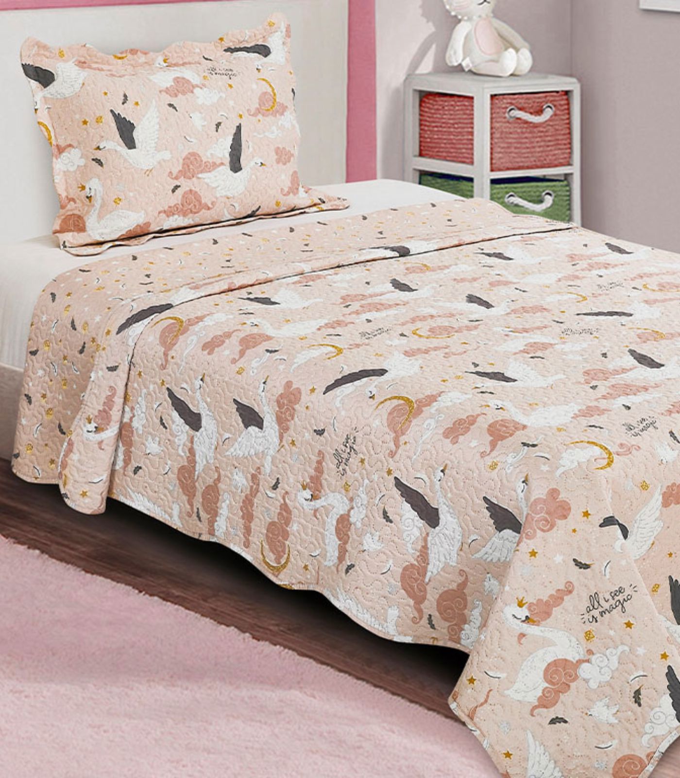 Jogo De Colcha Evolution Patchwork Solteiro Camesa | ROVITEX